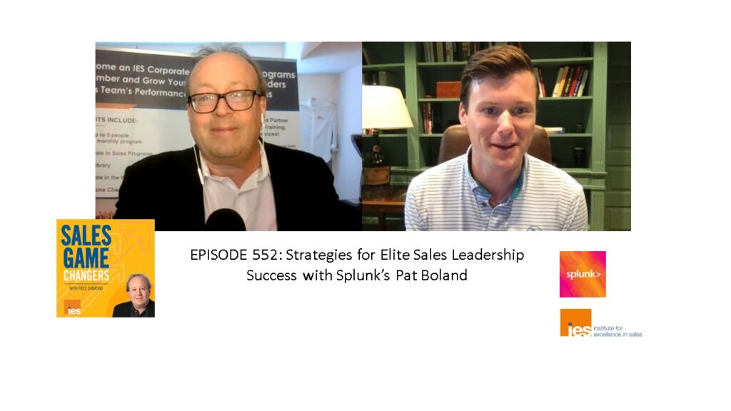 EPISODE 552: Strategies for Elite Sales Leadership Success with Splunk ...